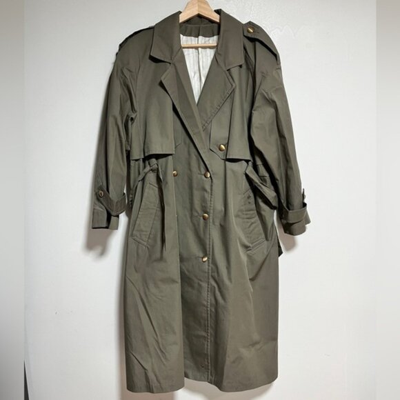 Sears | Jackets & Coats | Vintage Sears Tradition Olive Green Long ...